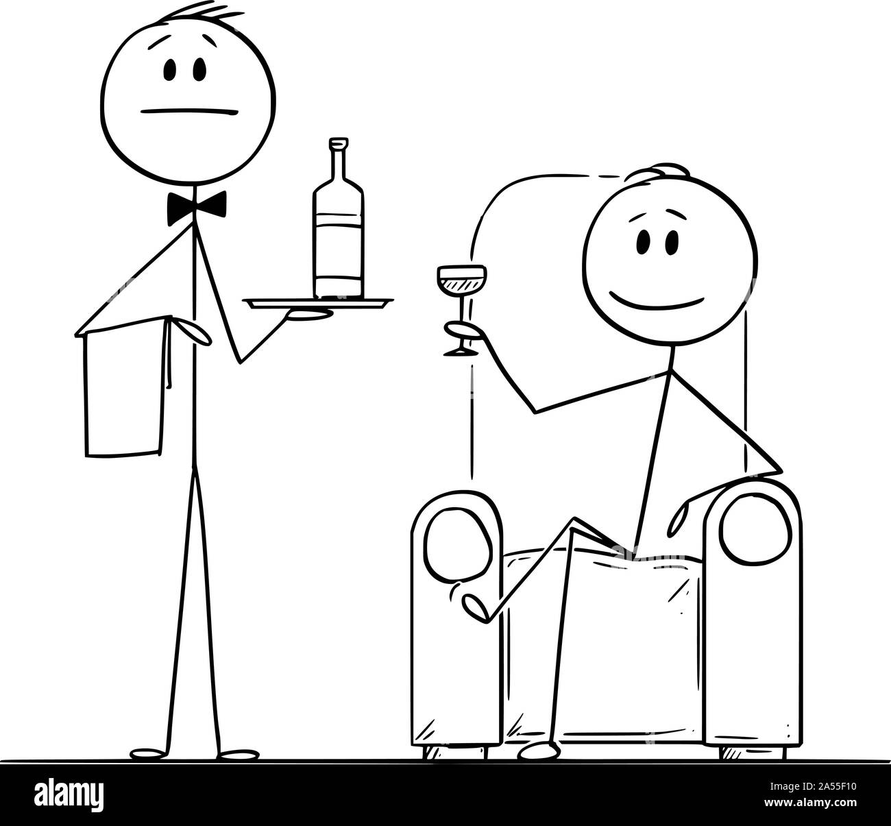 Elegant man standing on Stock Vector Images - Alamy