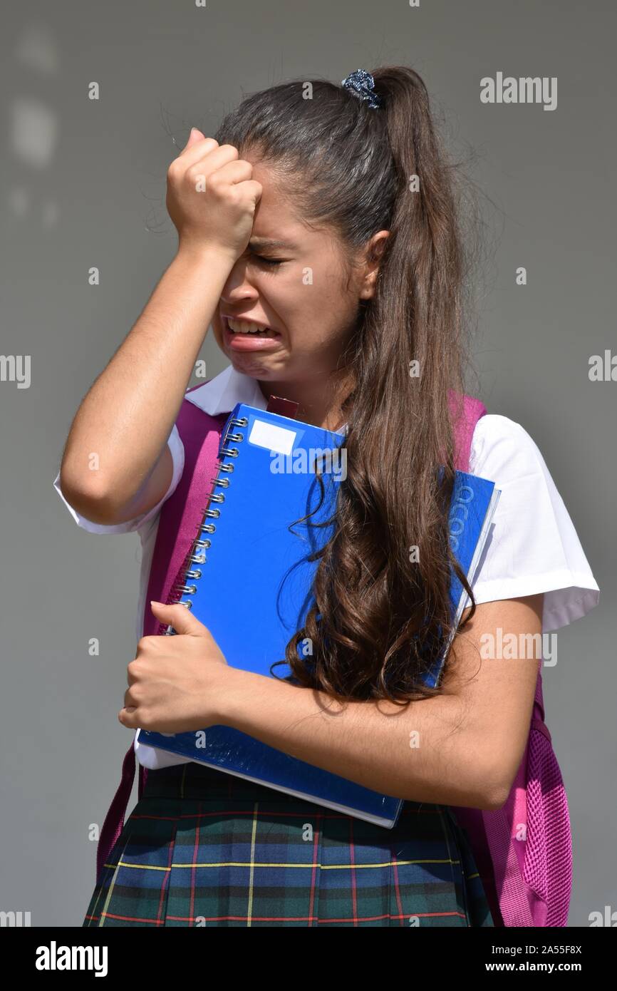 Catholic Female Student Under Stress Stock Photo - Alamy