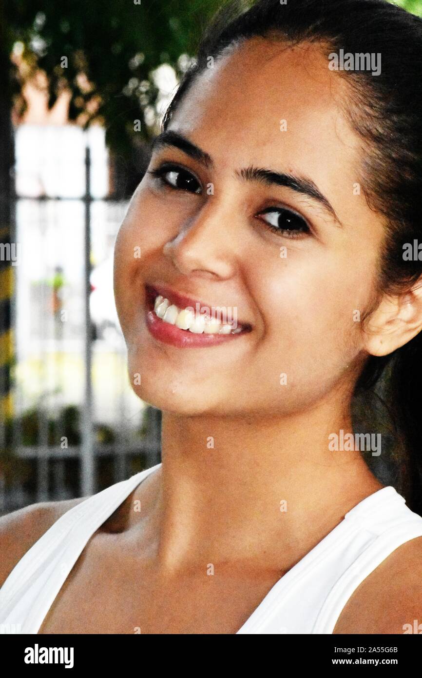 Happy Cute Colombian Person Stock Photo - Alamy