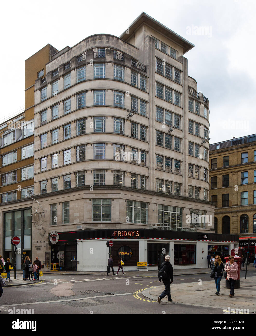 London, Oxendon Street. Kopfbau an der Oxendon Street im Stil der ...