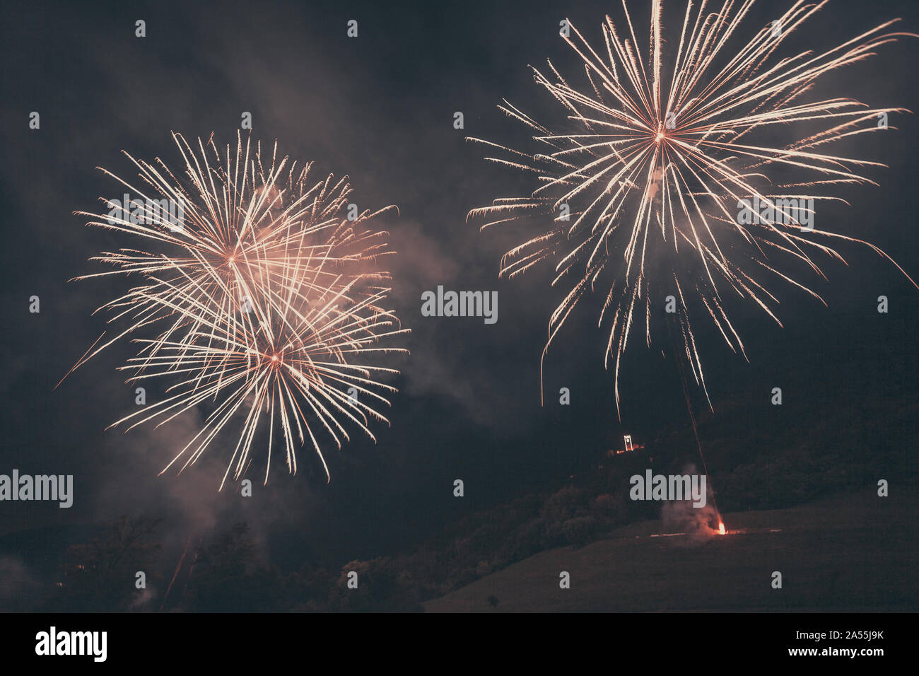 Vintage fireworks hi-res stock photography and images - Alamy