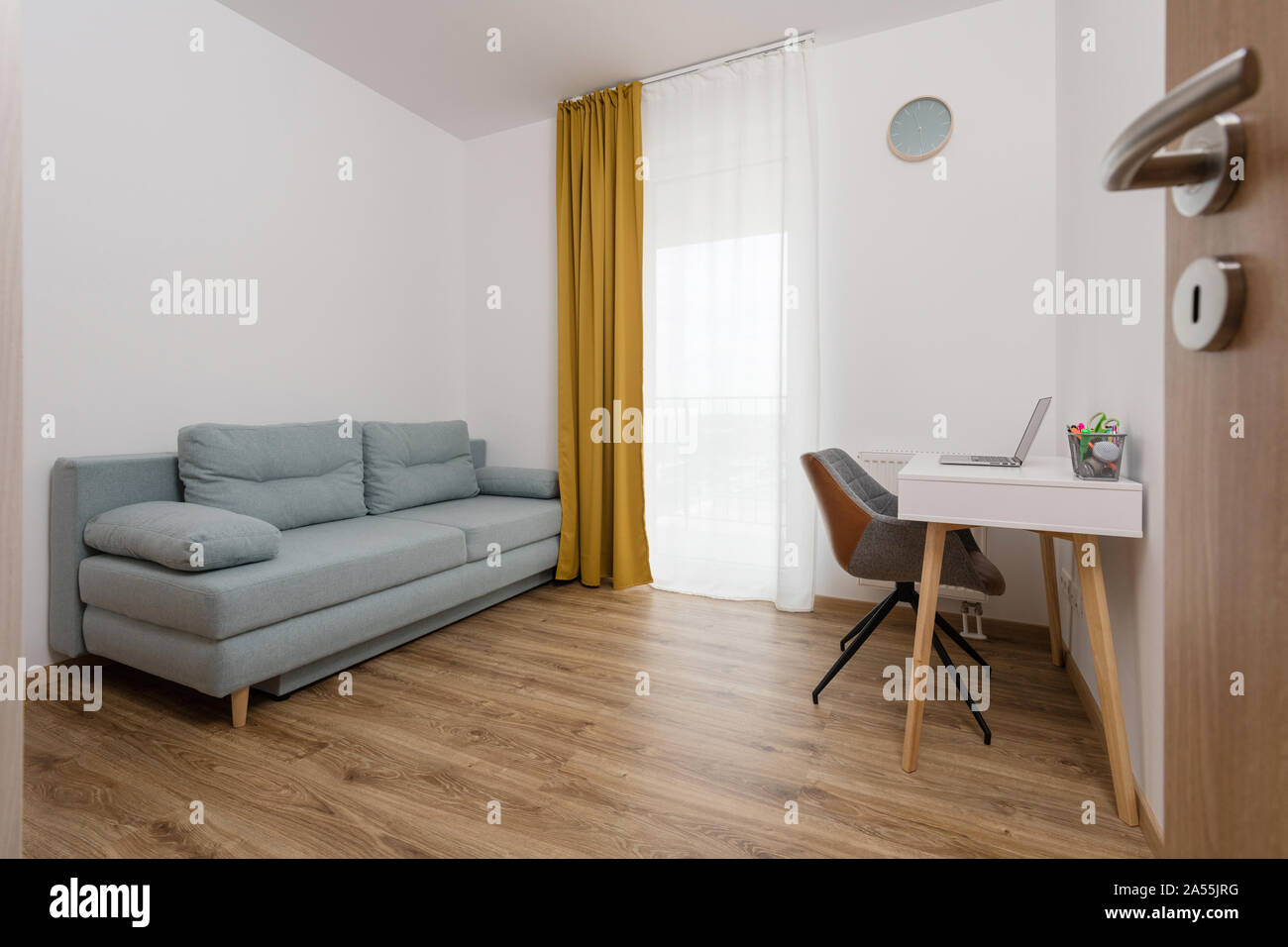 Interior of room for work and study in apartment Stock Photo - Alamy