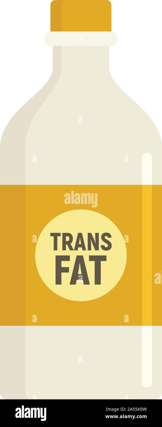 Fat bottle milk icon. Flat illustration of fat bottle milk vector icon ...