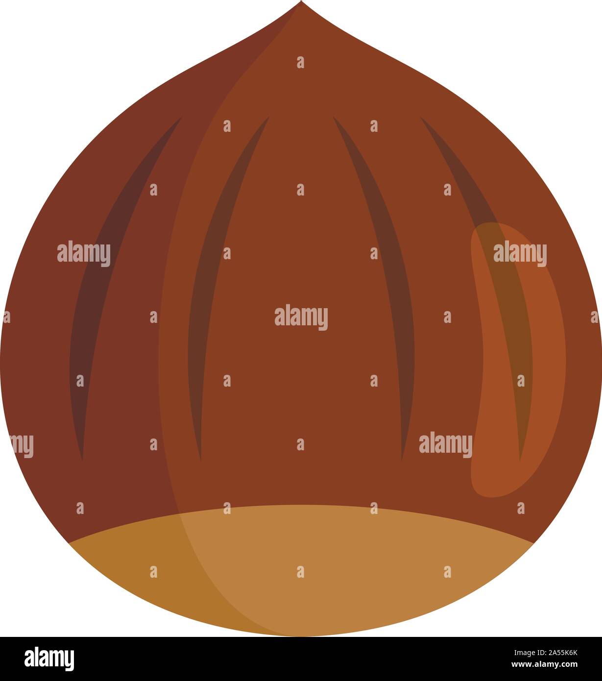 Hazelnut icon. Flat illustration of hazelnut vector icon for web design ...