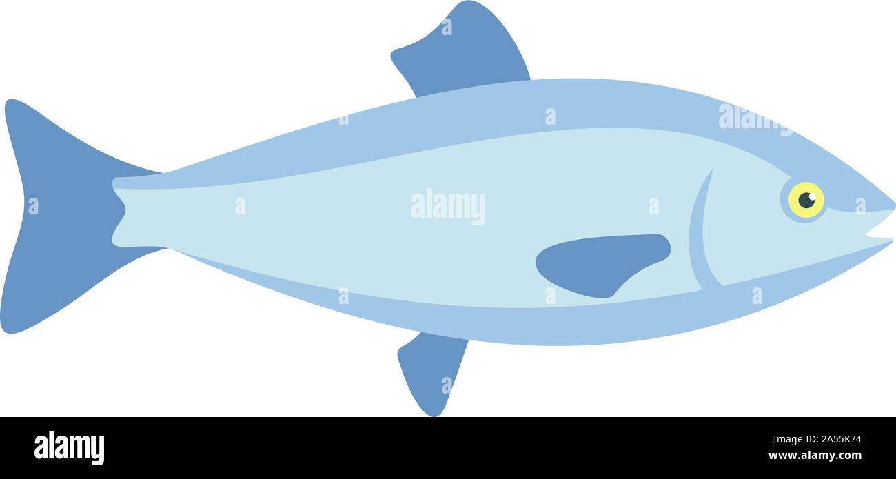 Ocean fish icon. Flat illustration of ocean fish vector icon for web ...