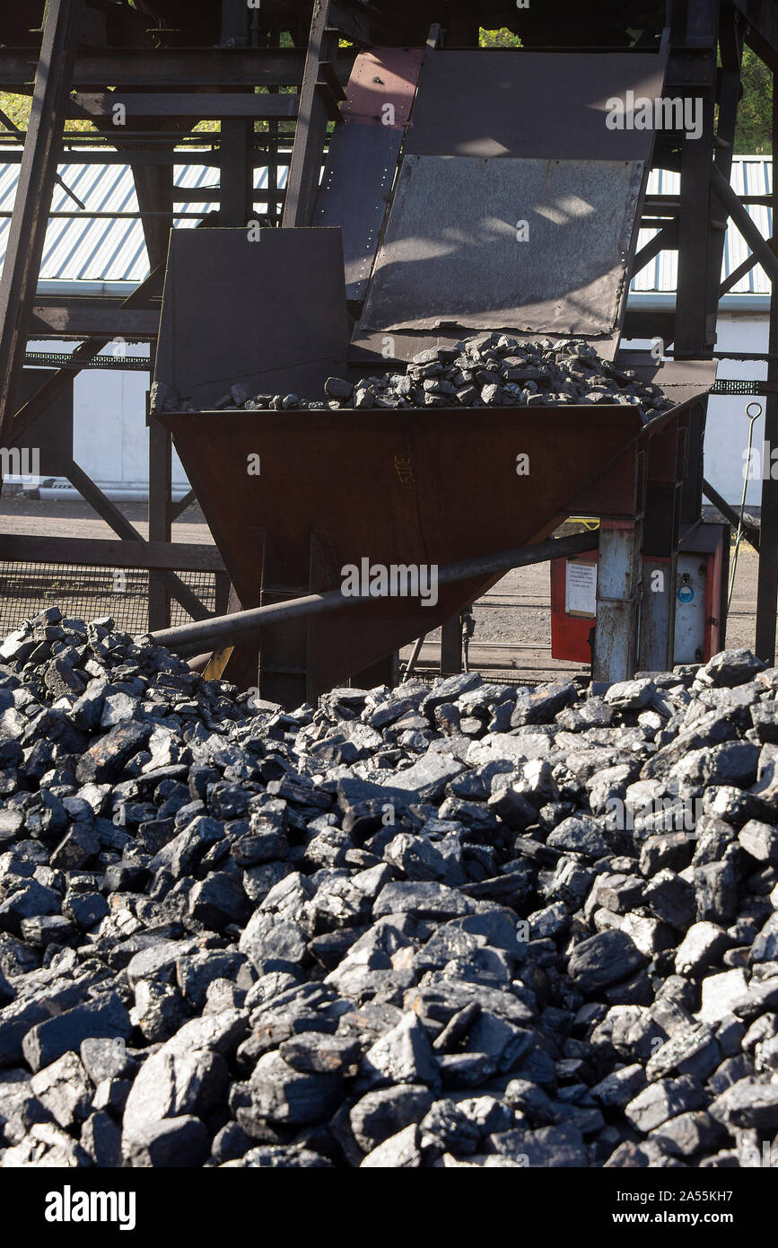 The Coal Yard at the North Yorkshire Moors Railway Yard at Grosmont ...