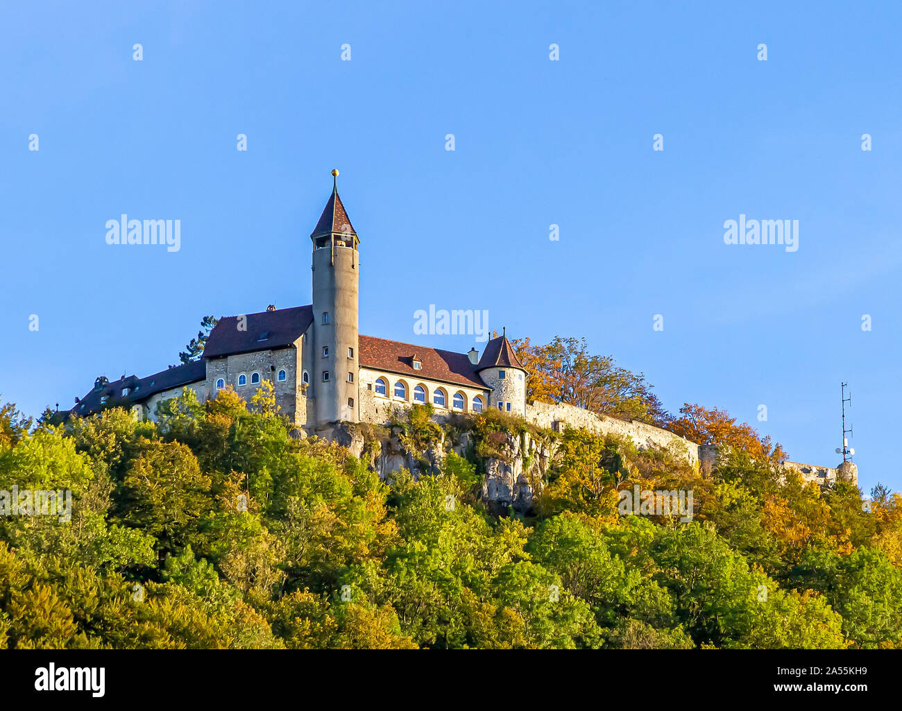 Castle Teck on the Swabian Alps (schwäbische Alb Stock Photo - Alamy