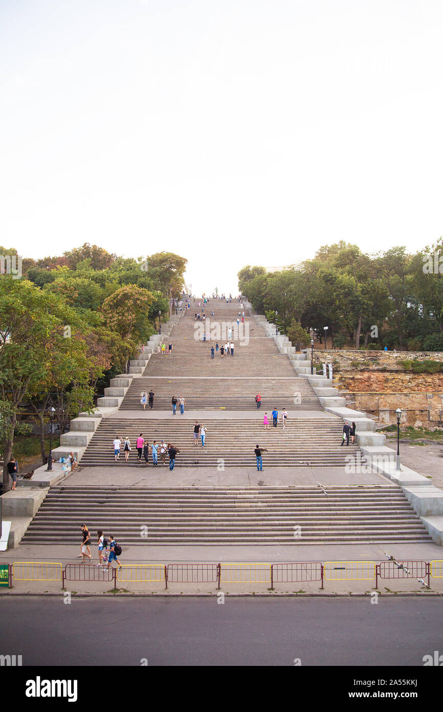 View of the Potemkin steps in Odessa, Ukraine Stock Photo - Alamy