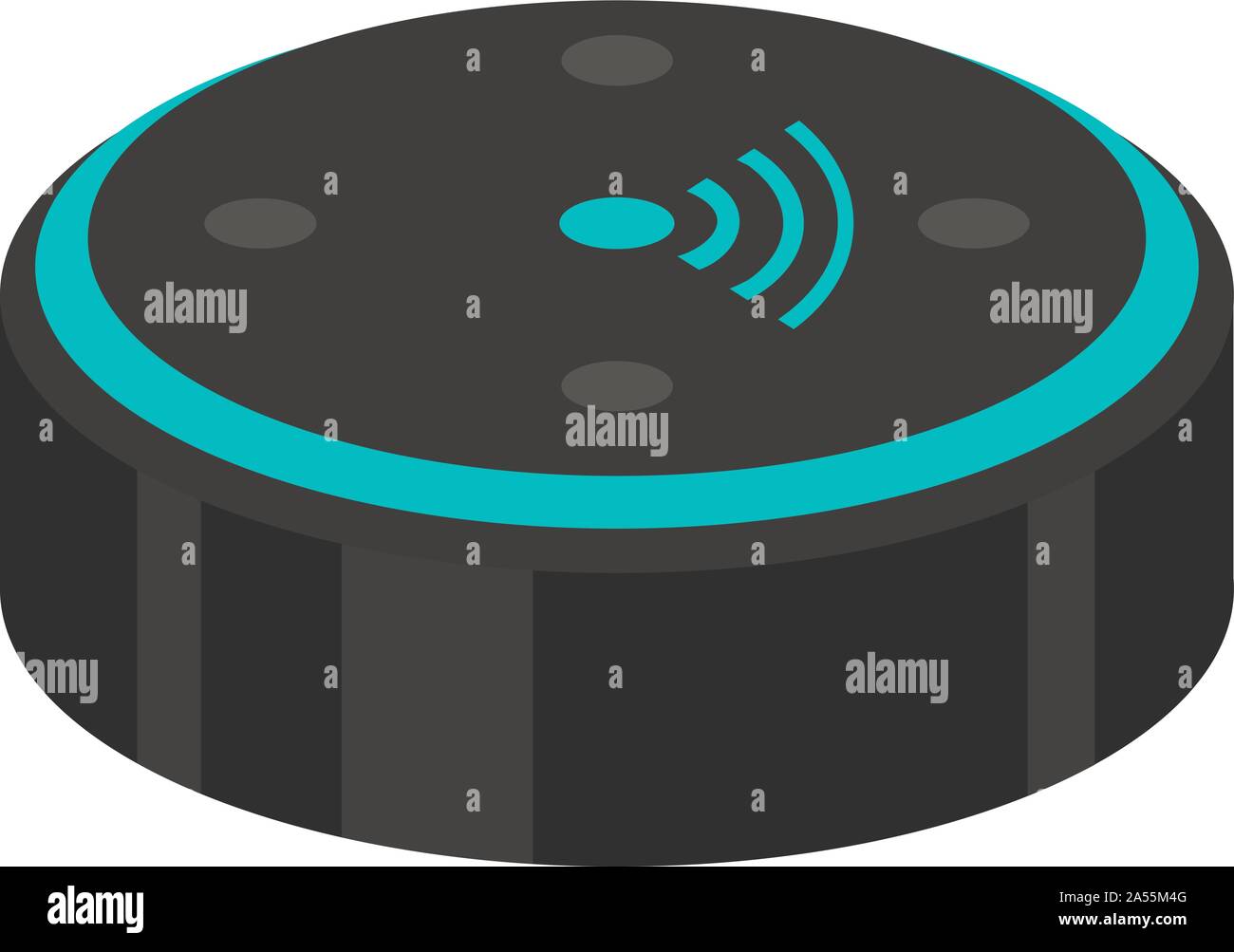 Ai smart speaker icon. Flat illustration of ai smart speaker vector icon for web design Stock ...