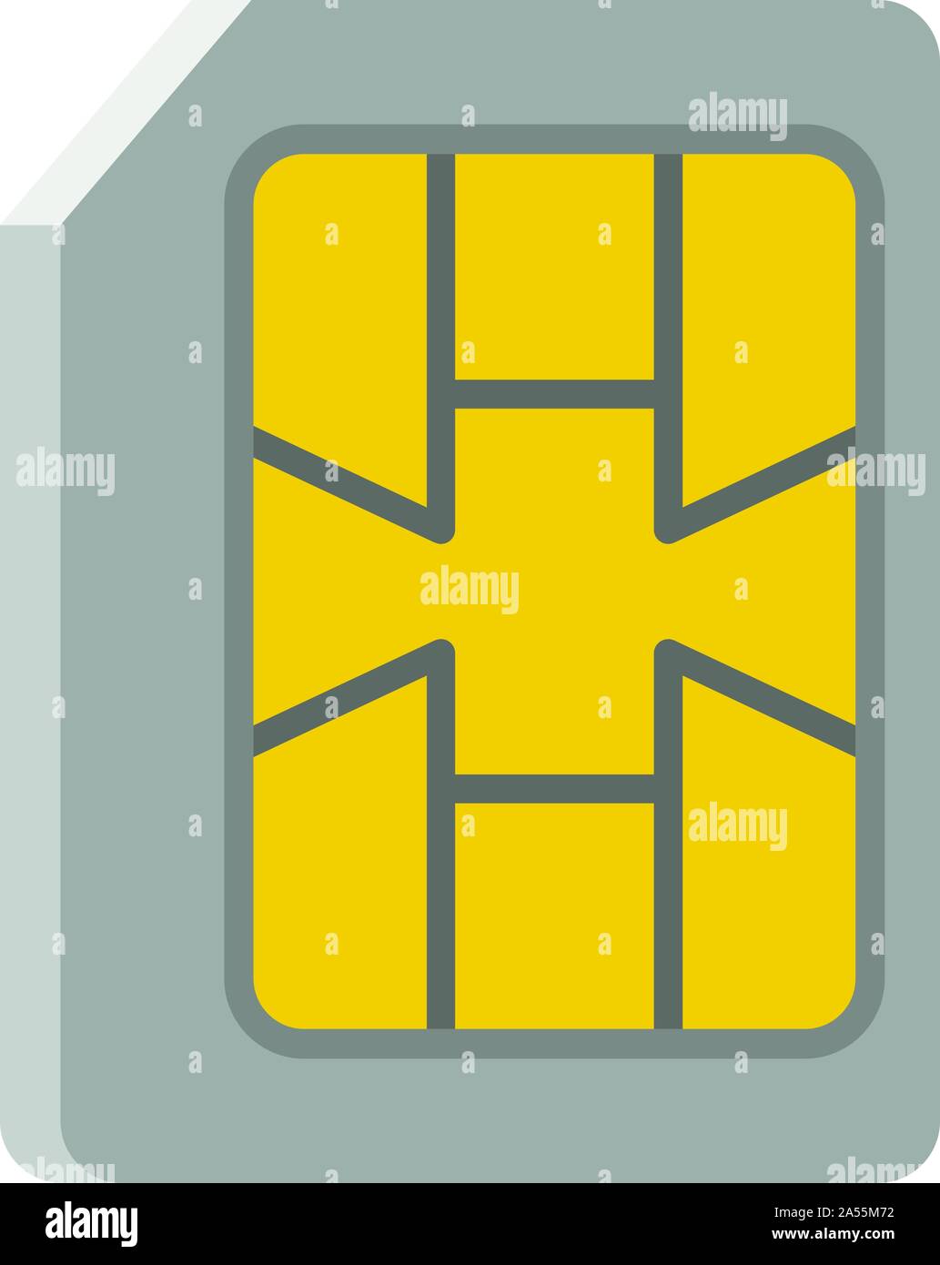 Lte sim card icon. Flat illustration of lte sim card vector icon for ...