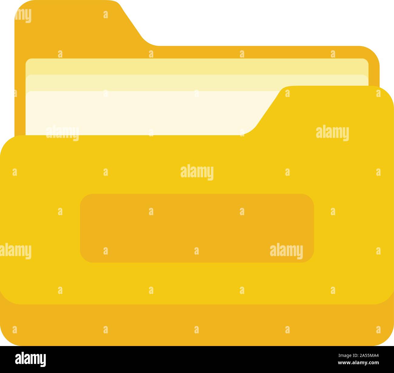 Archive file folder icon. Flat illustration of archive file folder ...