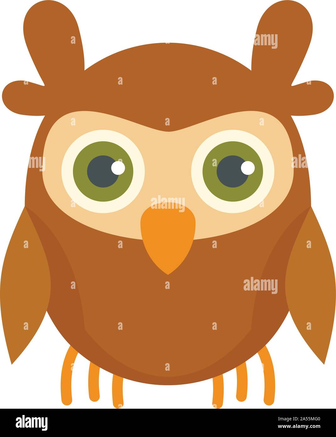 Knowledge owl icon. Flat illustration of knowledge owl vector icon for ...