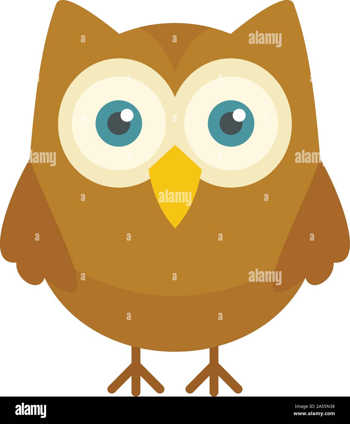 Night owl icon. Flat illustration of night owl vector icon for web ...