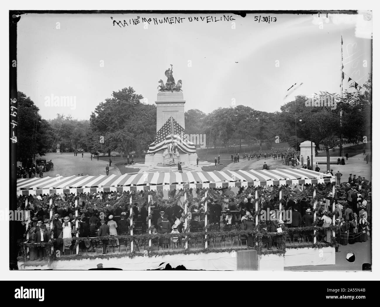 Unveiling of MAINE Monument Stock Photo - Alamy