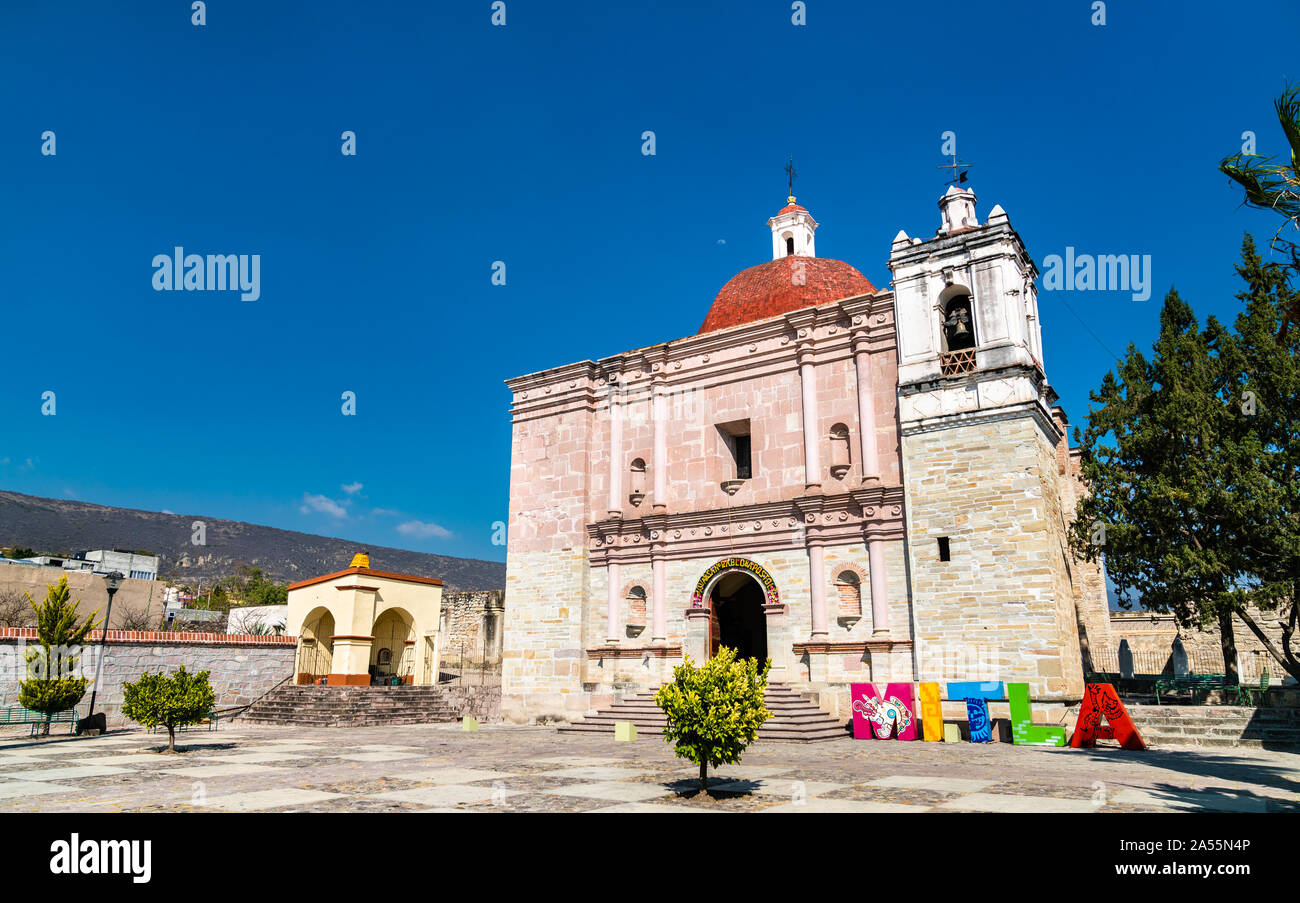 San Pablo Church in Mitla, Mexico Stock Photo - Alamy