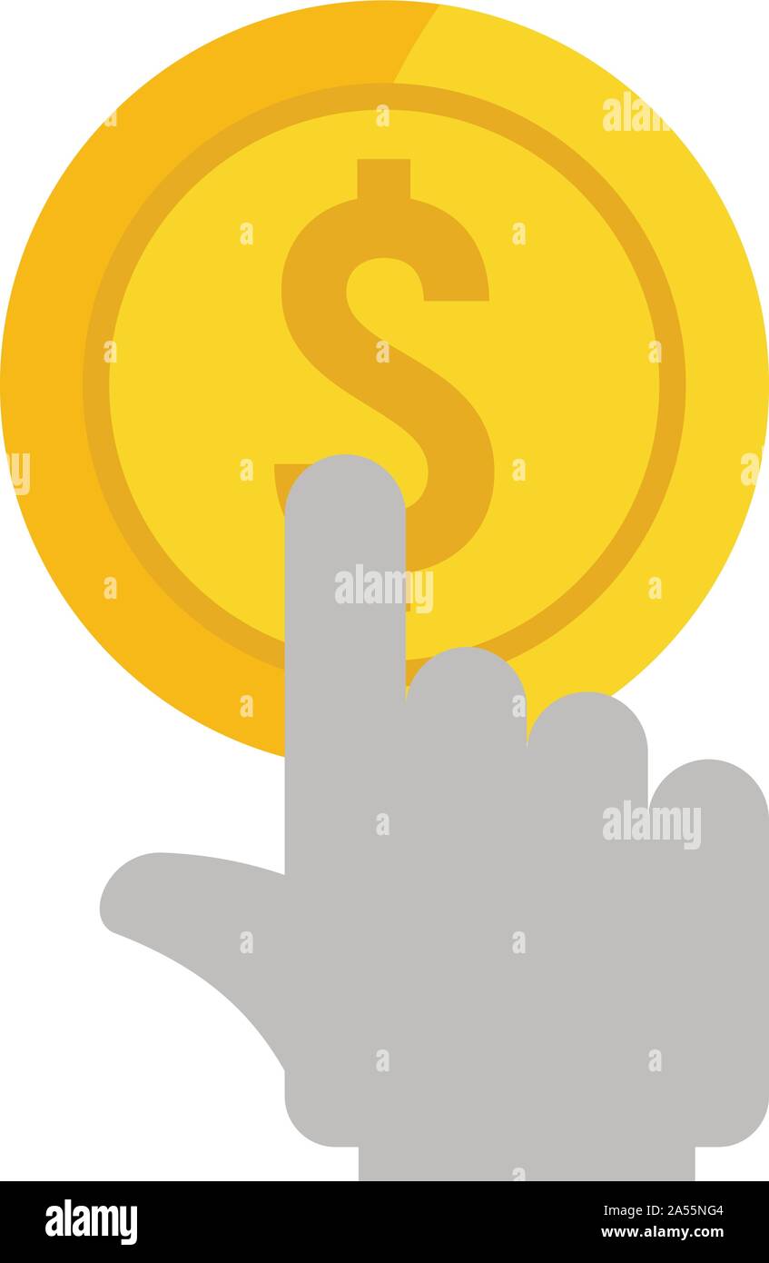 Coin cursor icon money design hi-res stock photography and images - Alamy