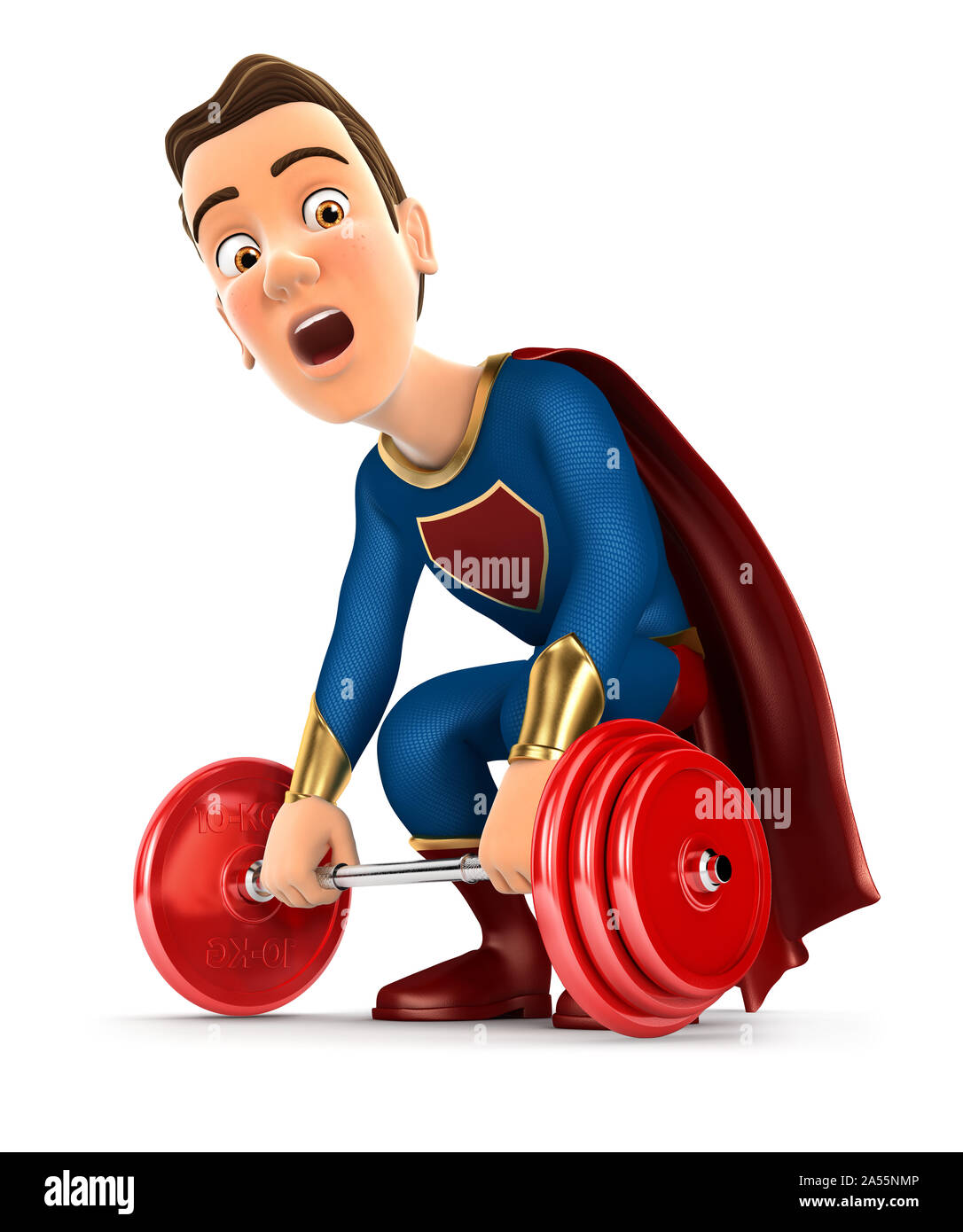Superman Lifting Weights