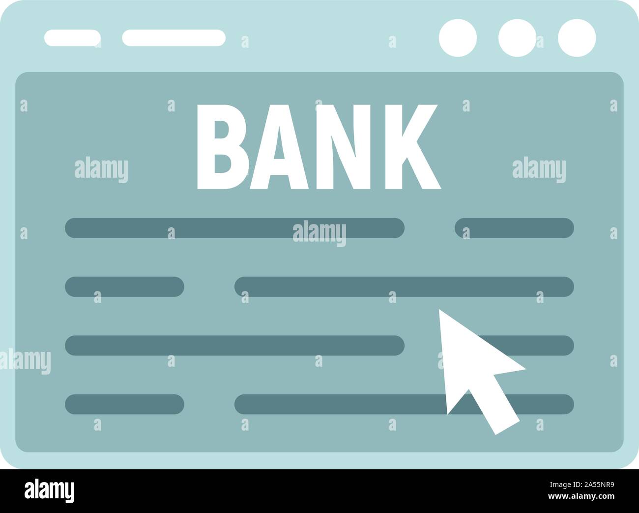 Web banking icon. Flat illustration of web banking vector icon for web ...
