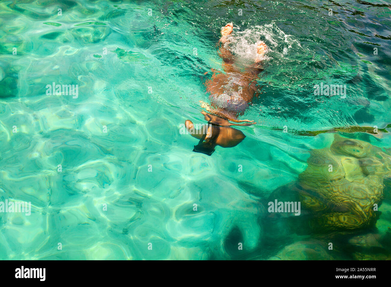 Woman Diving Into Water Splash High Resolution Stock Photography and ...