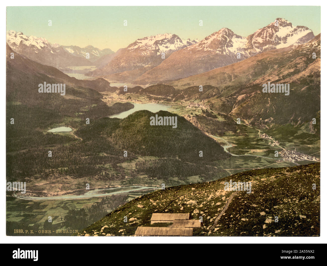View of the upper engadine Cut Out Stock Images & Pictures - Alamy