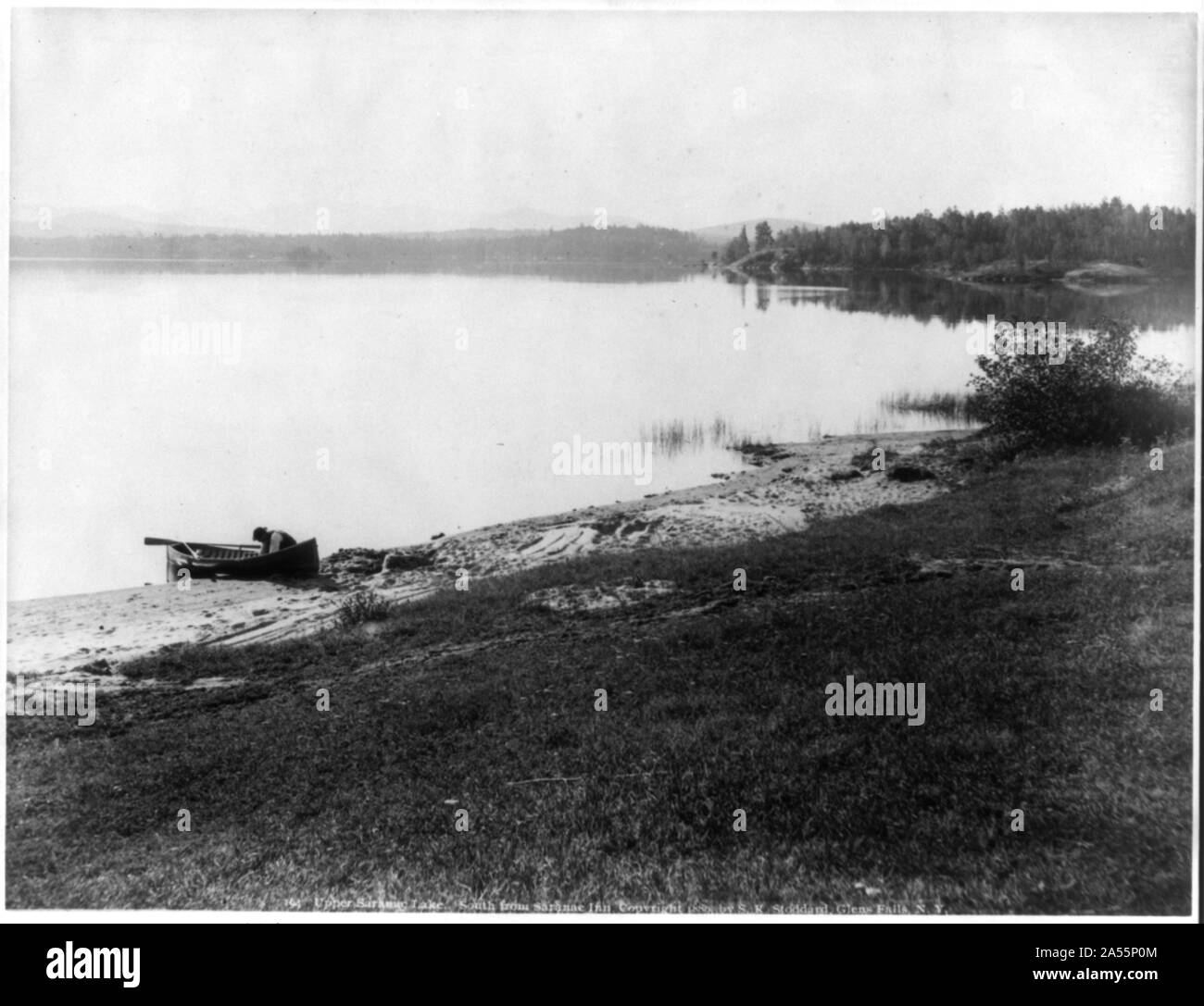 Upper Saranac Lake. South from Saranac Inn Stock Photo - Alamy