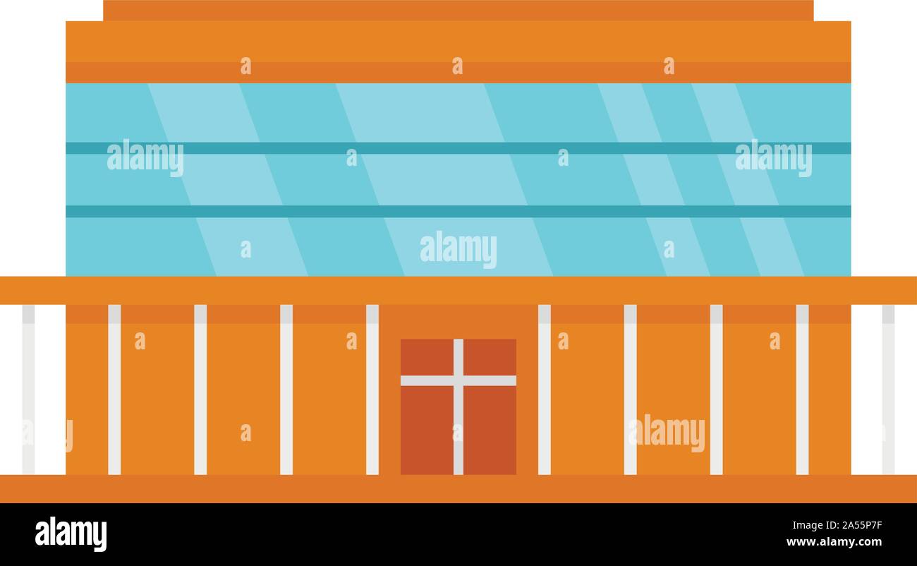 Center mall icon. Flat illustration of center mall vector icon for web ...