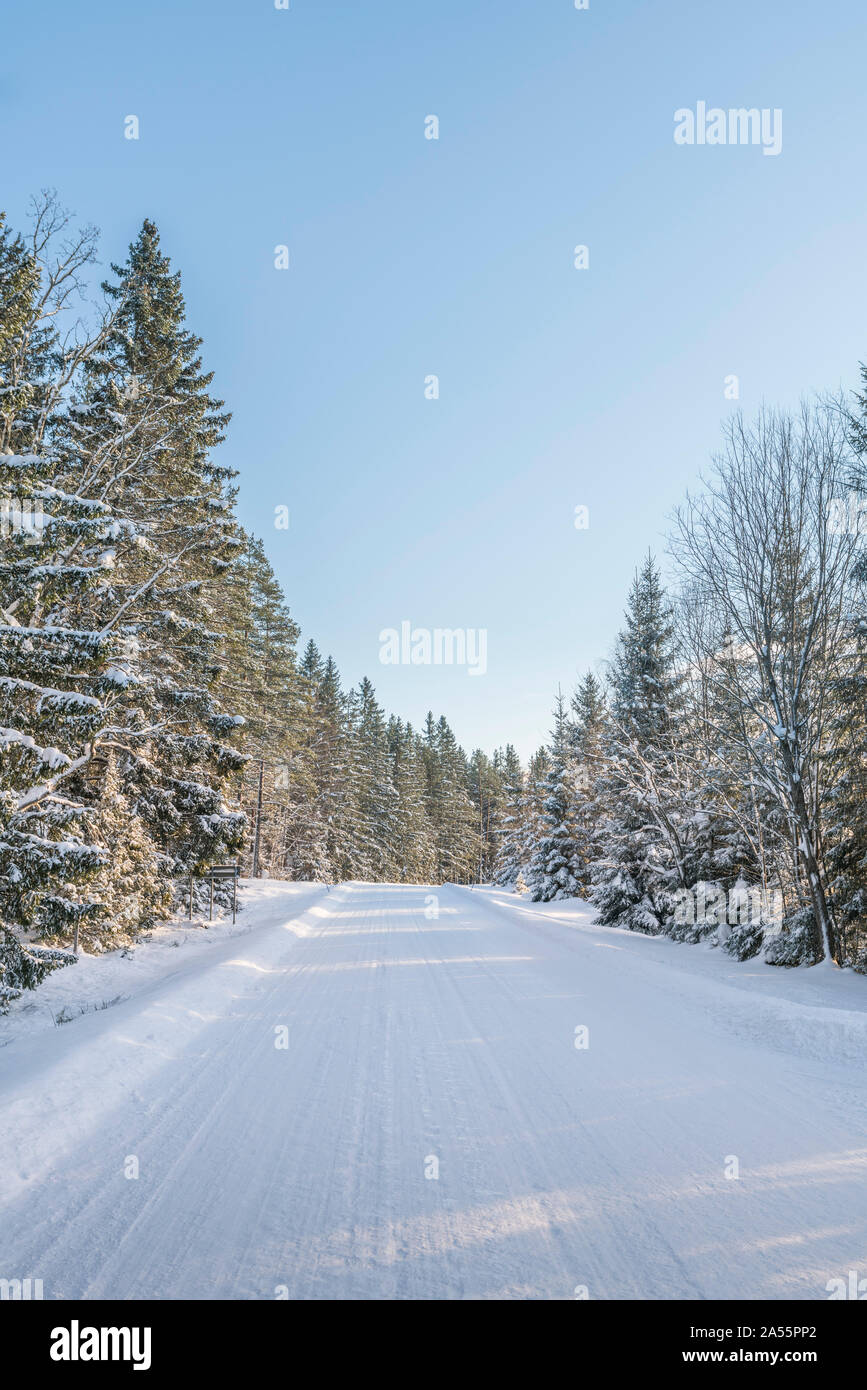 Sweden snow landscape hi-res stock photography and images - Alamy