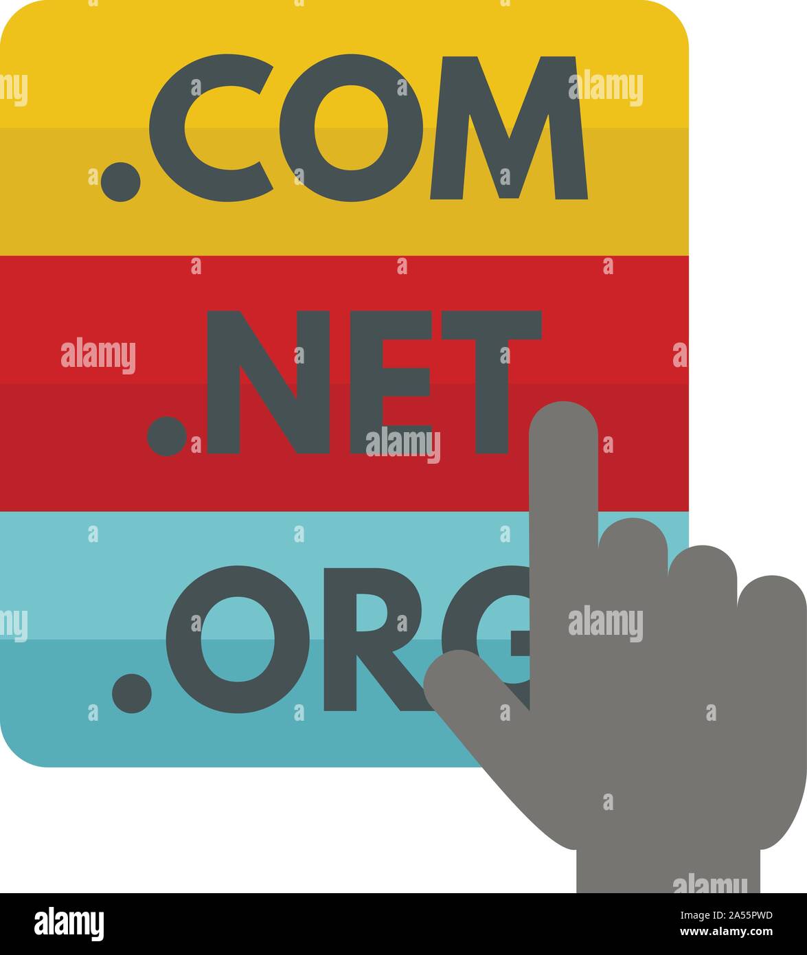 Domain icon. Flat illustration of domain vector icon for web design ...