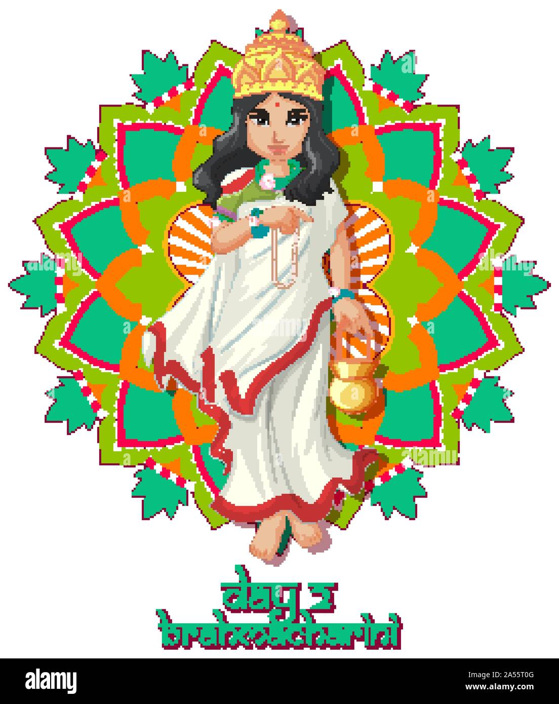Navaratri poster design with goddess illustration Stock Vector Image ...