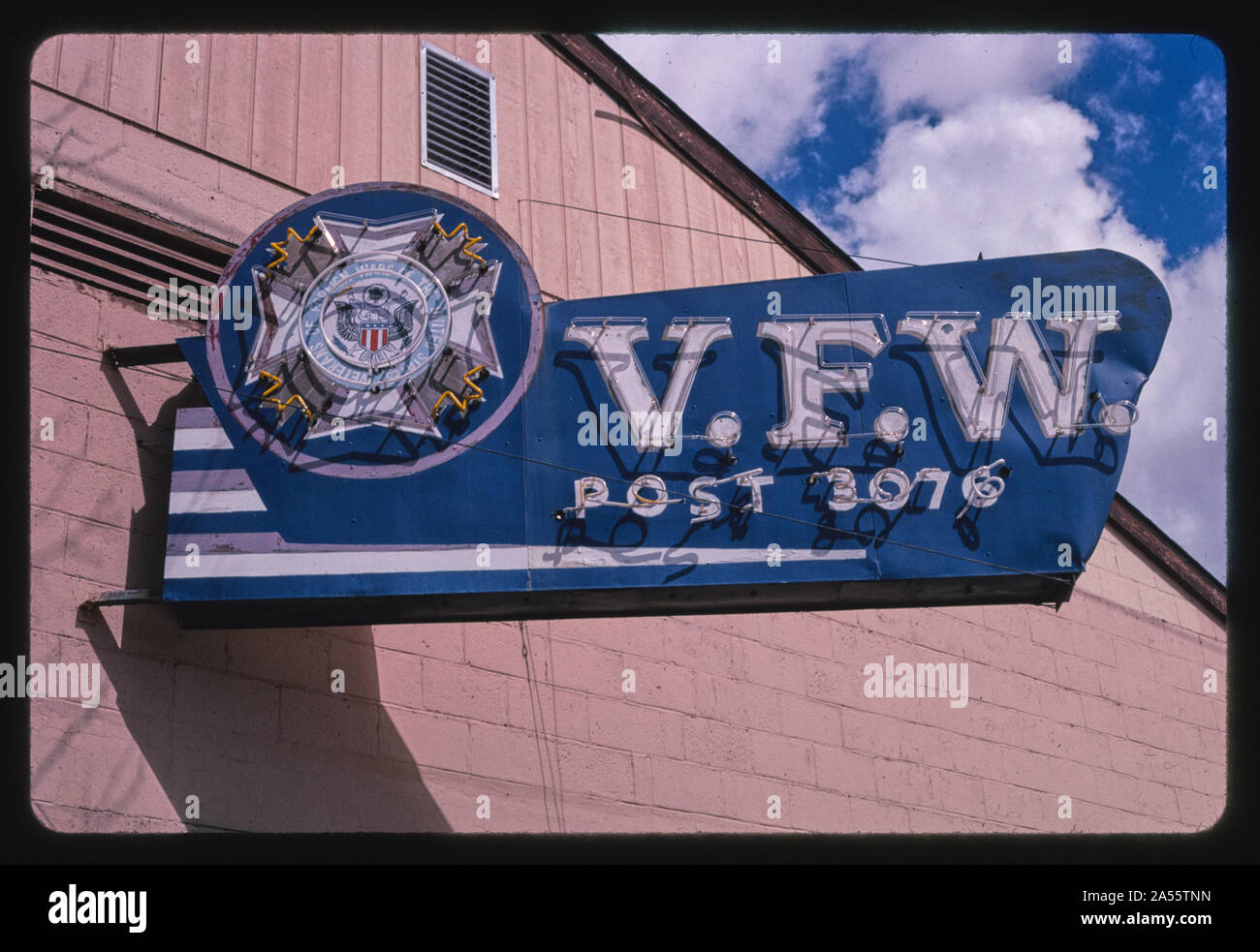 VFW sign, B-40, Route 66, Winslow, Arizona Stock Photo - Alamy