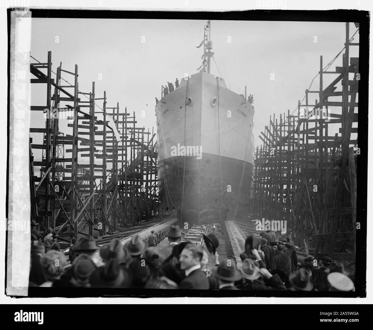 Launching of a ship hi-res stock photography and images - Alamy