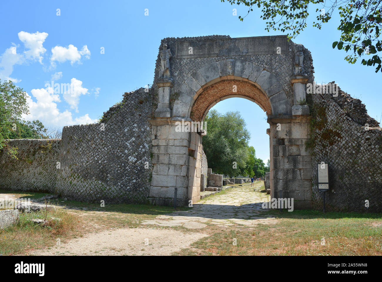 Sepino, Molise, Italy. Altilia the archaeological site located in ...