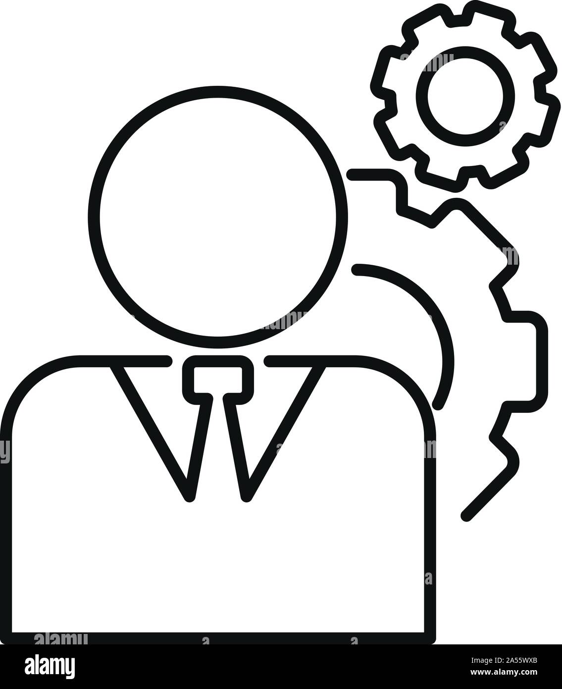 Administrator system icon. Outline administrator system vector icon for ... Administrator system icon. Outline administrator system vector icon for ...