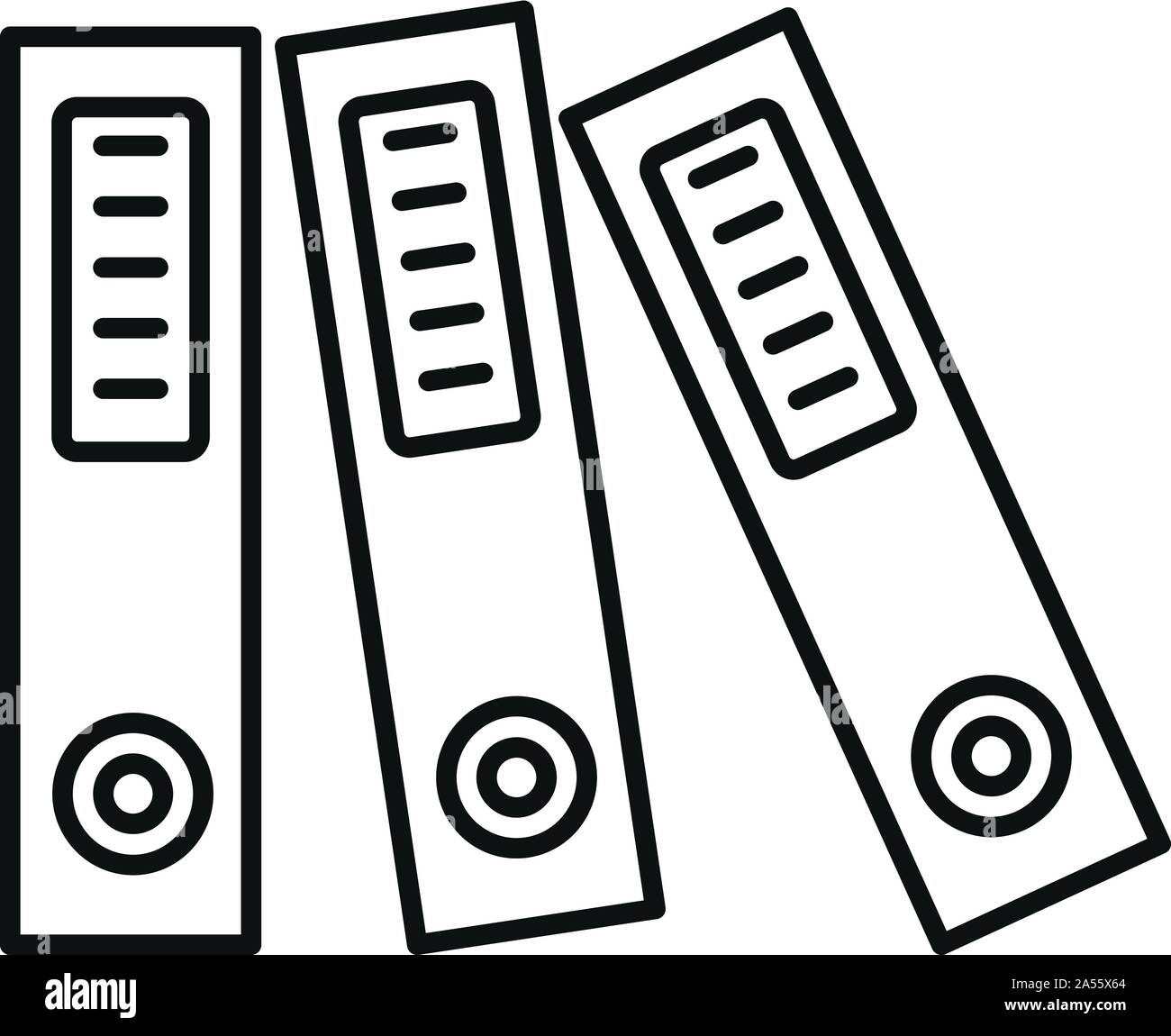 Office folder icon. Outline office folder vector icon for web design ...