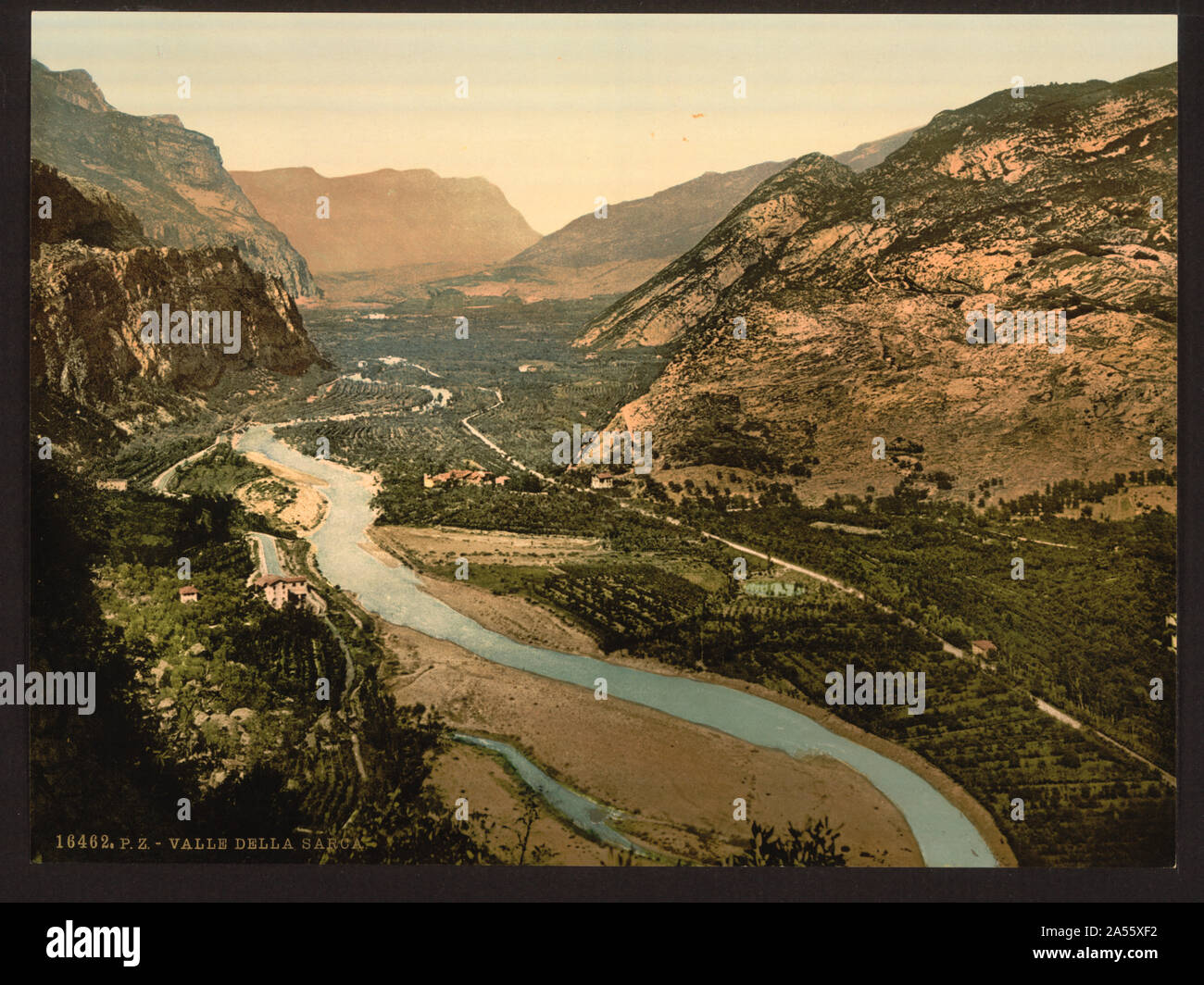 Valley sarca arco lake hi-res stock photography and images - Alamy