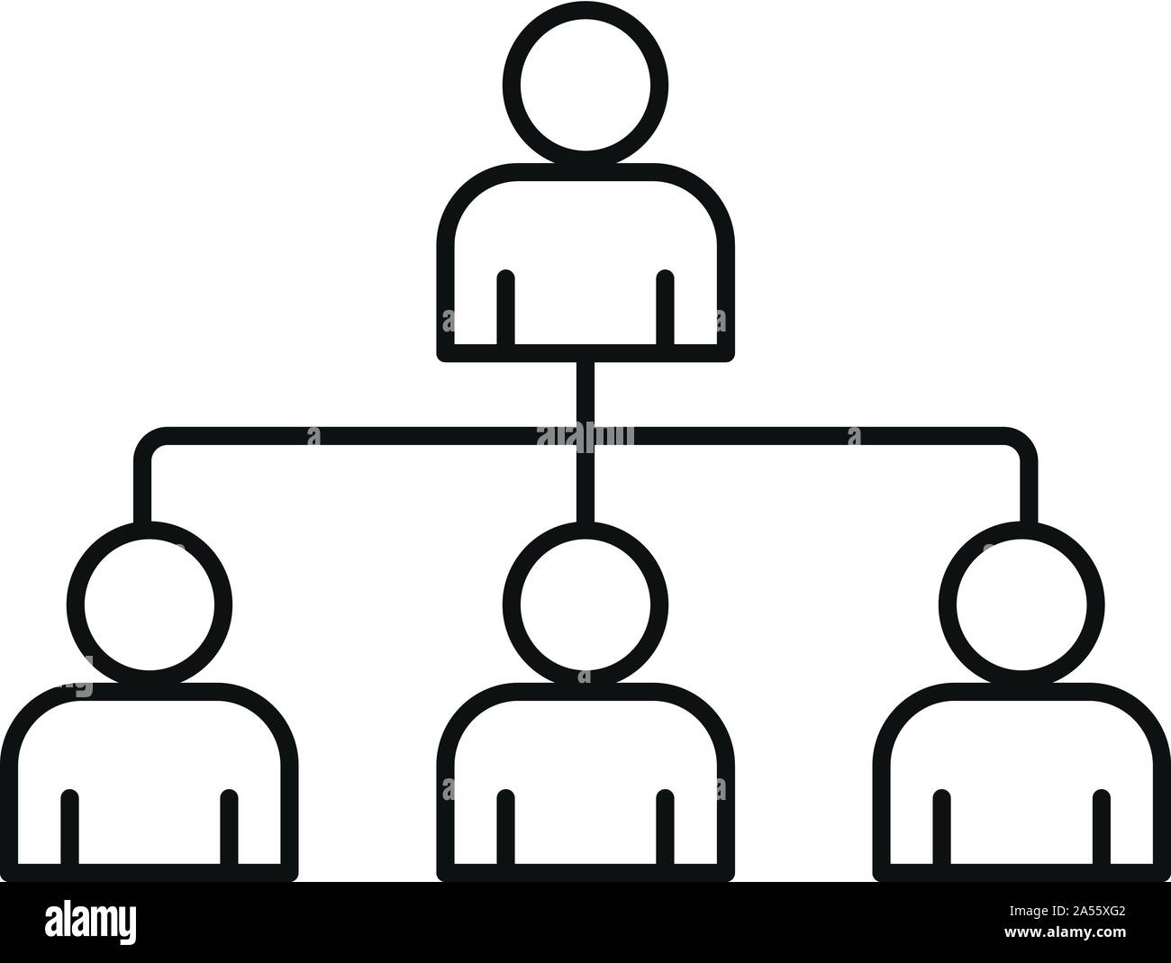 Administrator group icon. Outline administrator group vector icon for ...