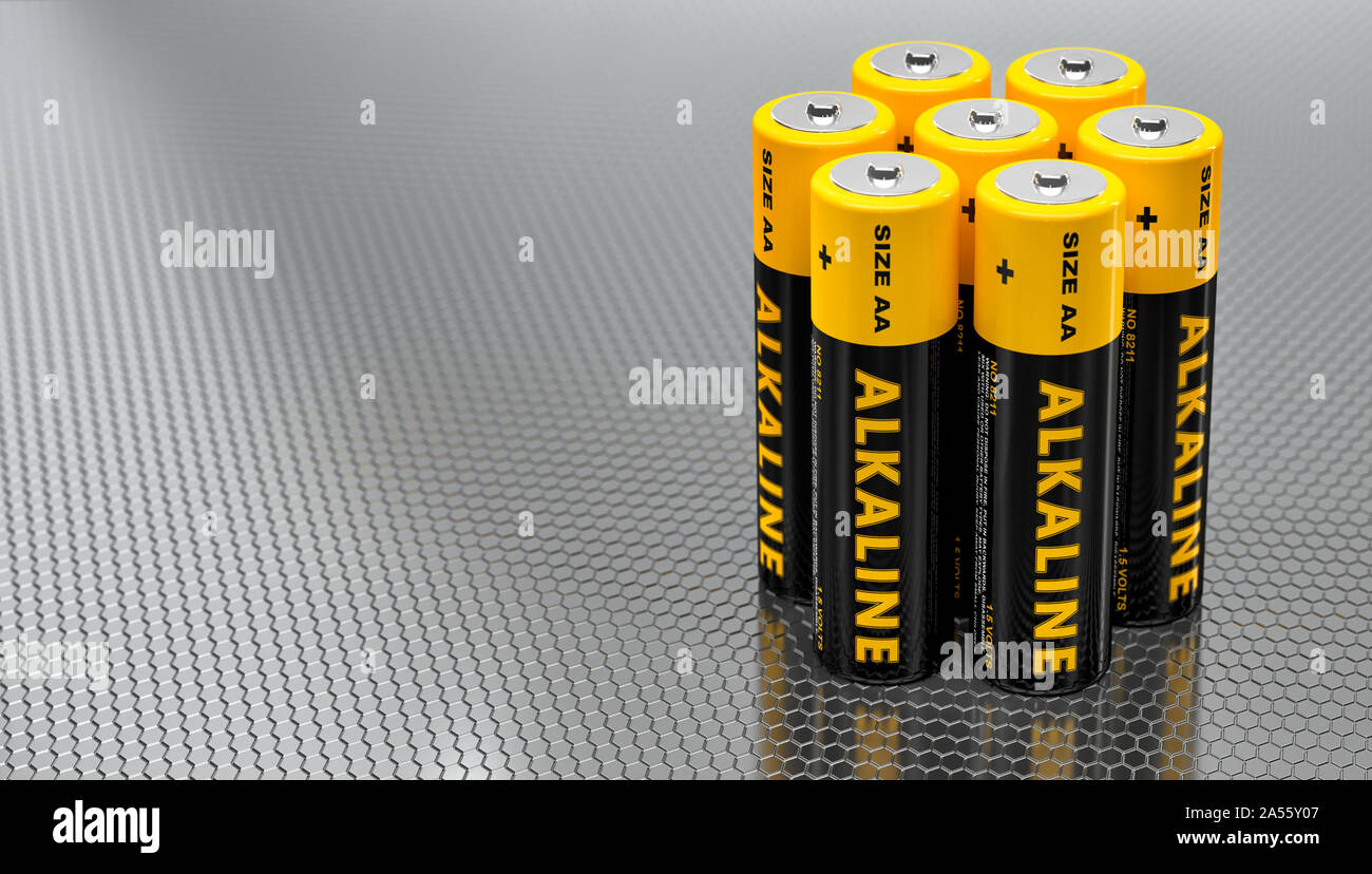 Generic Alkaline AA Battery - 3D rendering Stock Photo - Alamy