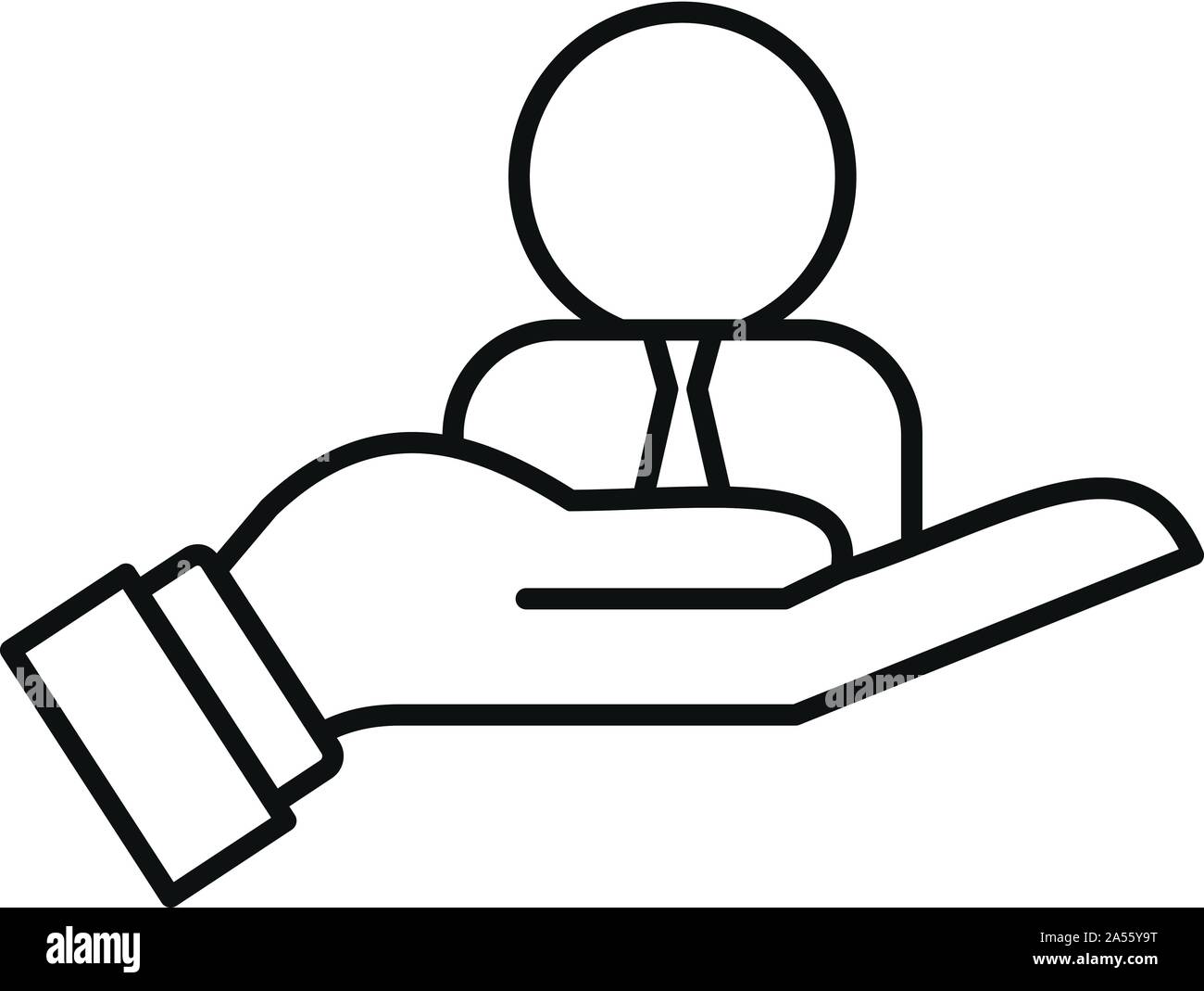 Hand care admin icon. Outline hand care admin vector icon for web ...