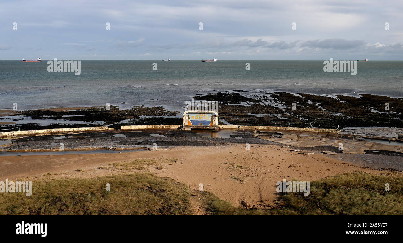 A view of the site of Cliftonville Lido in Margate, Kent, as a plan to ...