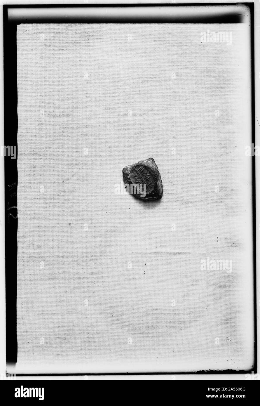 Various subjects of archaeological interest. Impression of Hebrew royal ...
