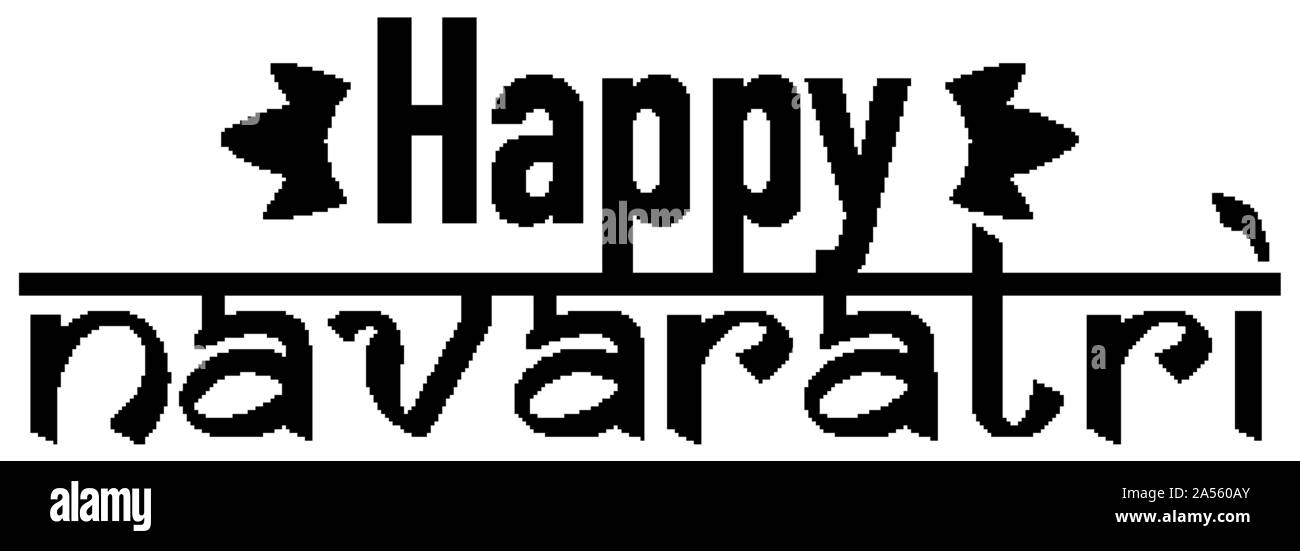 Font design for Navaratri festival illustration Stock Vector Image ...