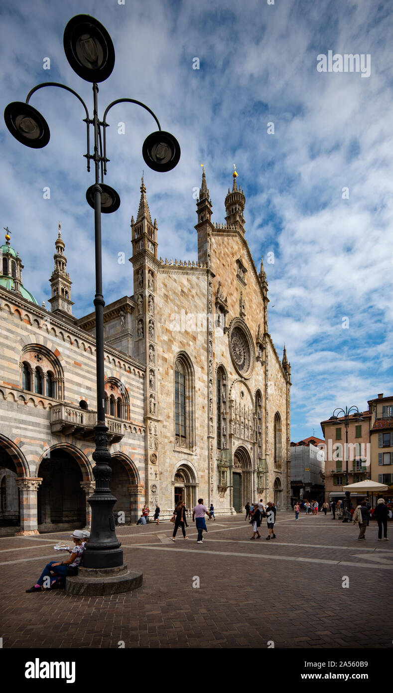 Como, Lombardy Italy Sept 2019 Como Duomo or Cathedral 14th cent. Como ...