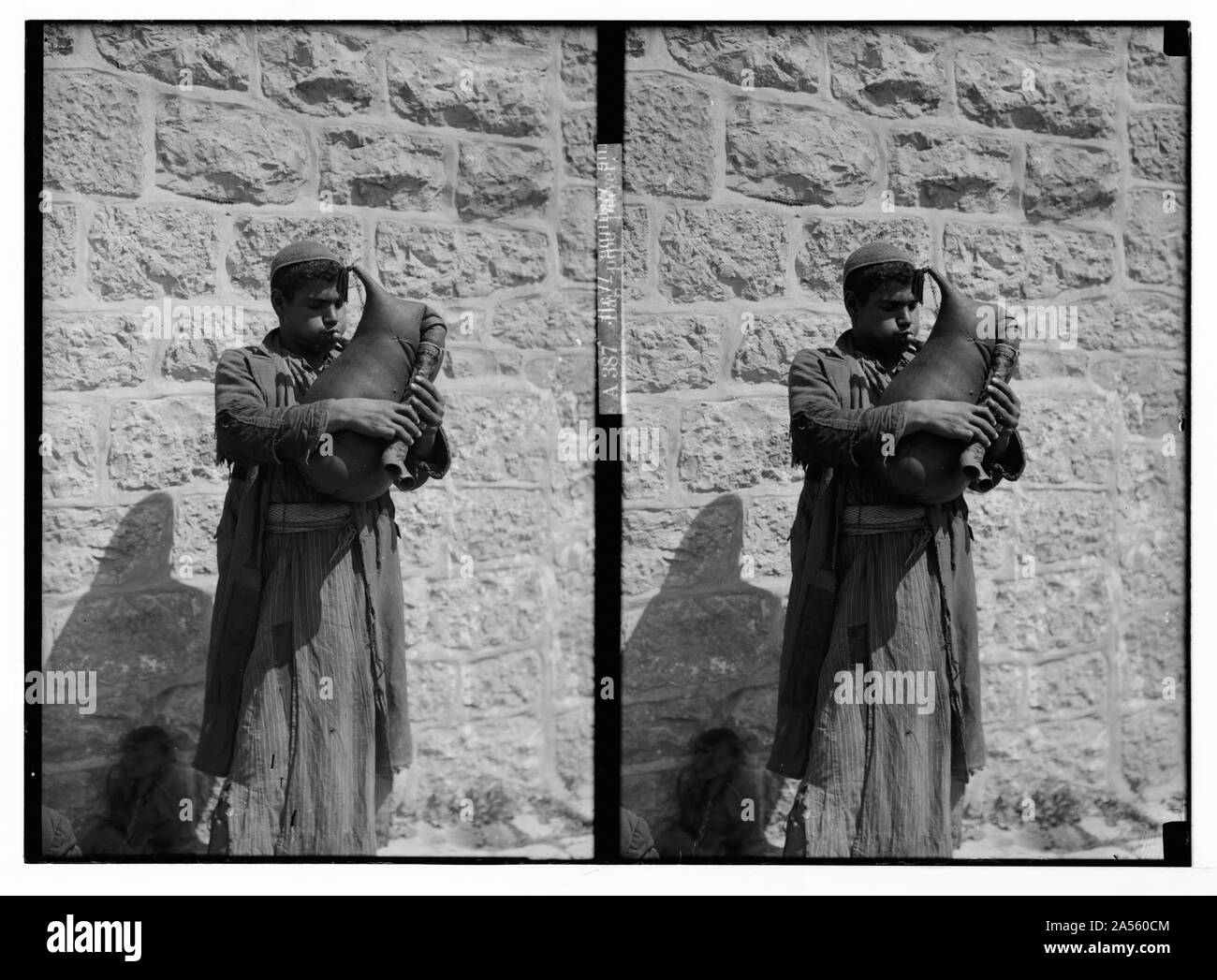 Various types, etc. Bag-pipe player Stock Photo - Alamy