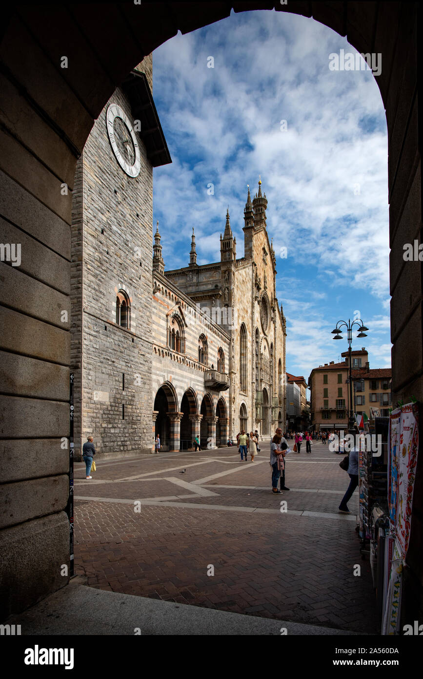 Como, Lombardy Italy Sept 2019 Como Duomo or Cathedral 14th cent. Como ...