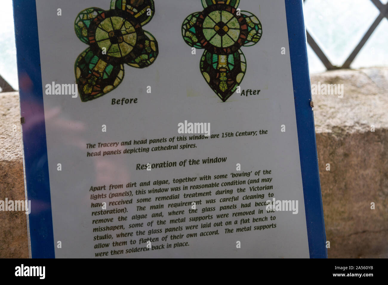 Details about restoration of 15th century church stained glass windows ...