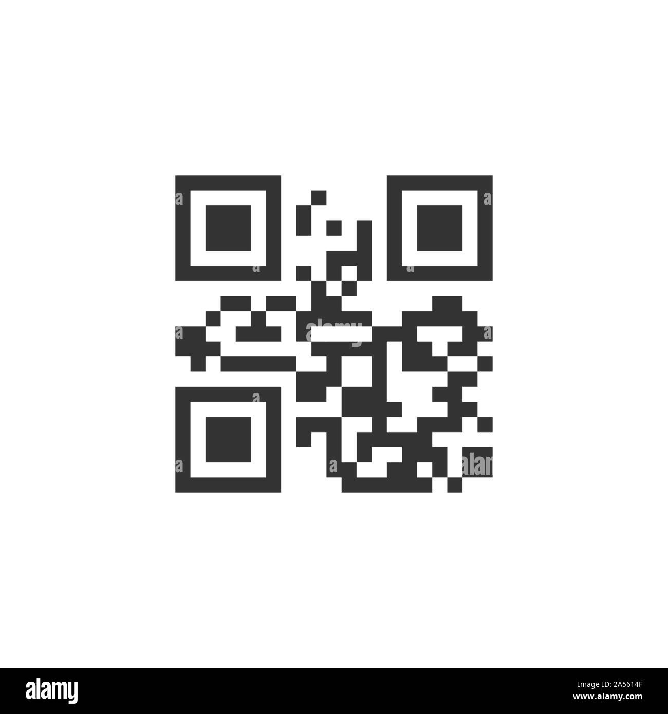 Vector illustration, flat design. QR Code icon Stock Vector Image & Art ...