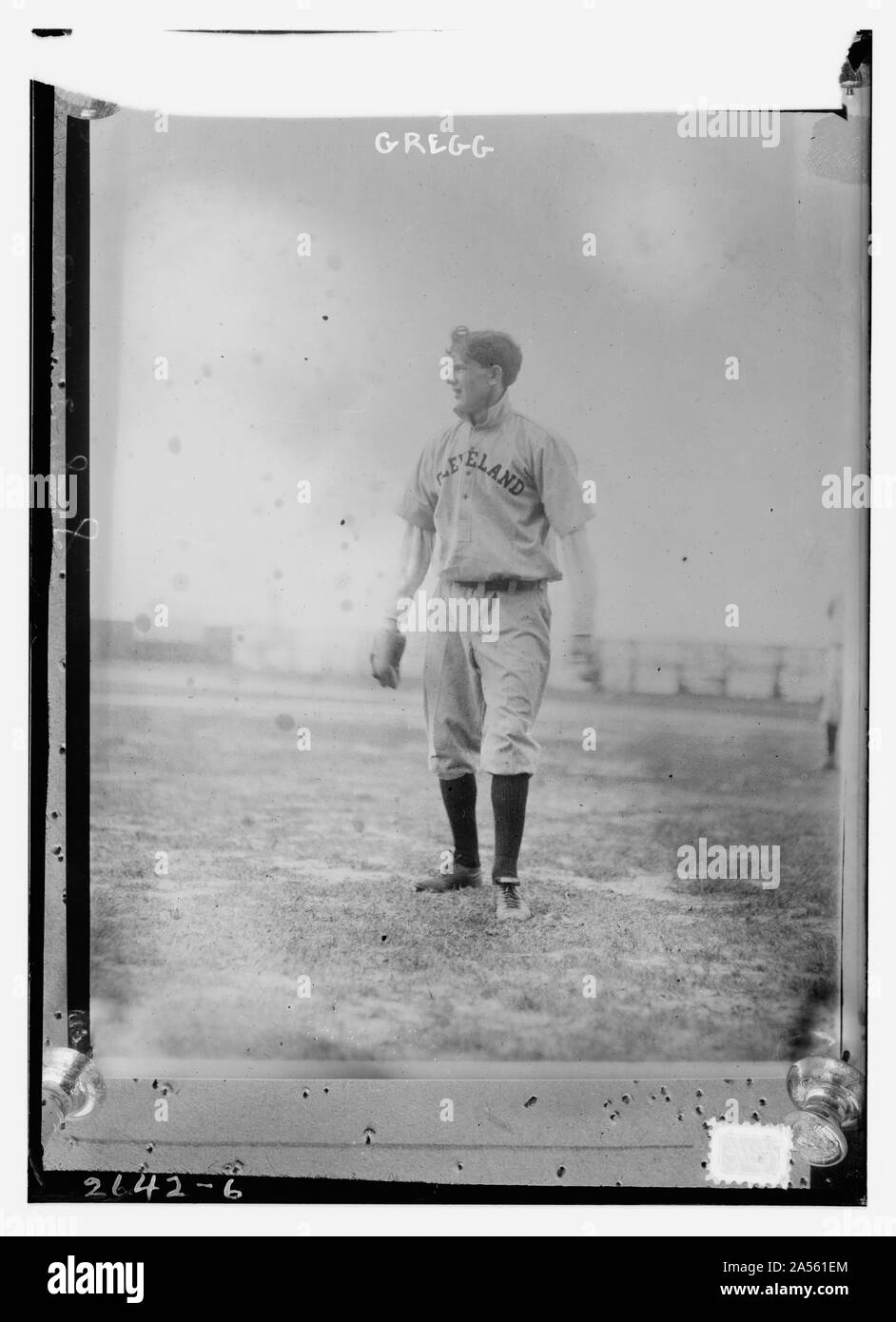 Vean Gregg, Cleveland AL (baseball Stock Photo - Alamy