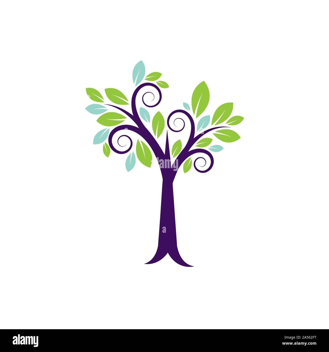 Tree vector illustration. Trre icon. Tree vector logo. Tree emblem ...