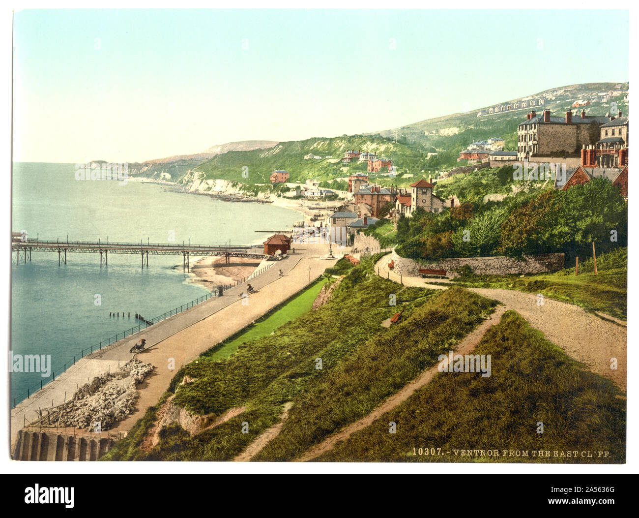 Ventnor, from East Cliff, Isle of Wight, England Stock Photo - Alamy