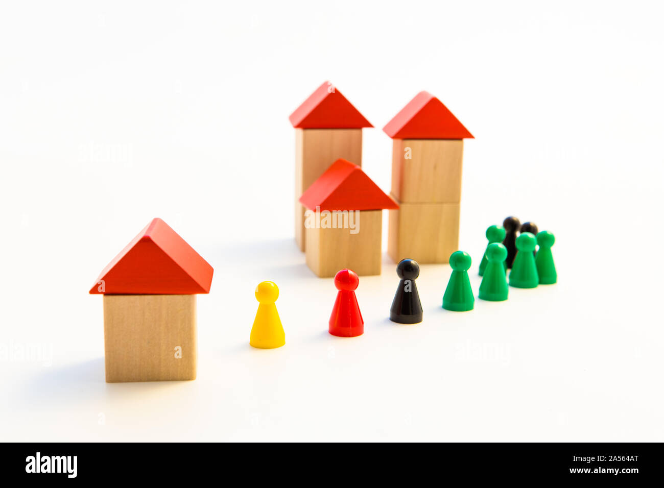 the people are moving from the country to the city - urbanization Stock ...